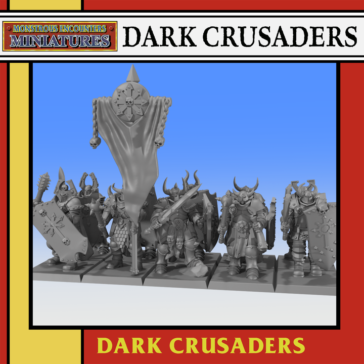 3D Printable DARK CRUSADERS: Dark Crusaders Unit by Monstrous Encounters